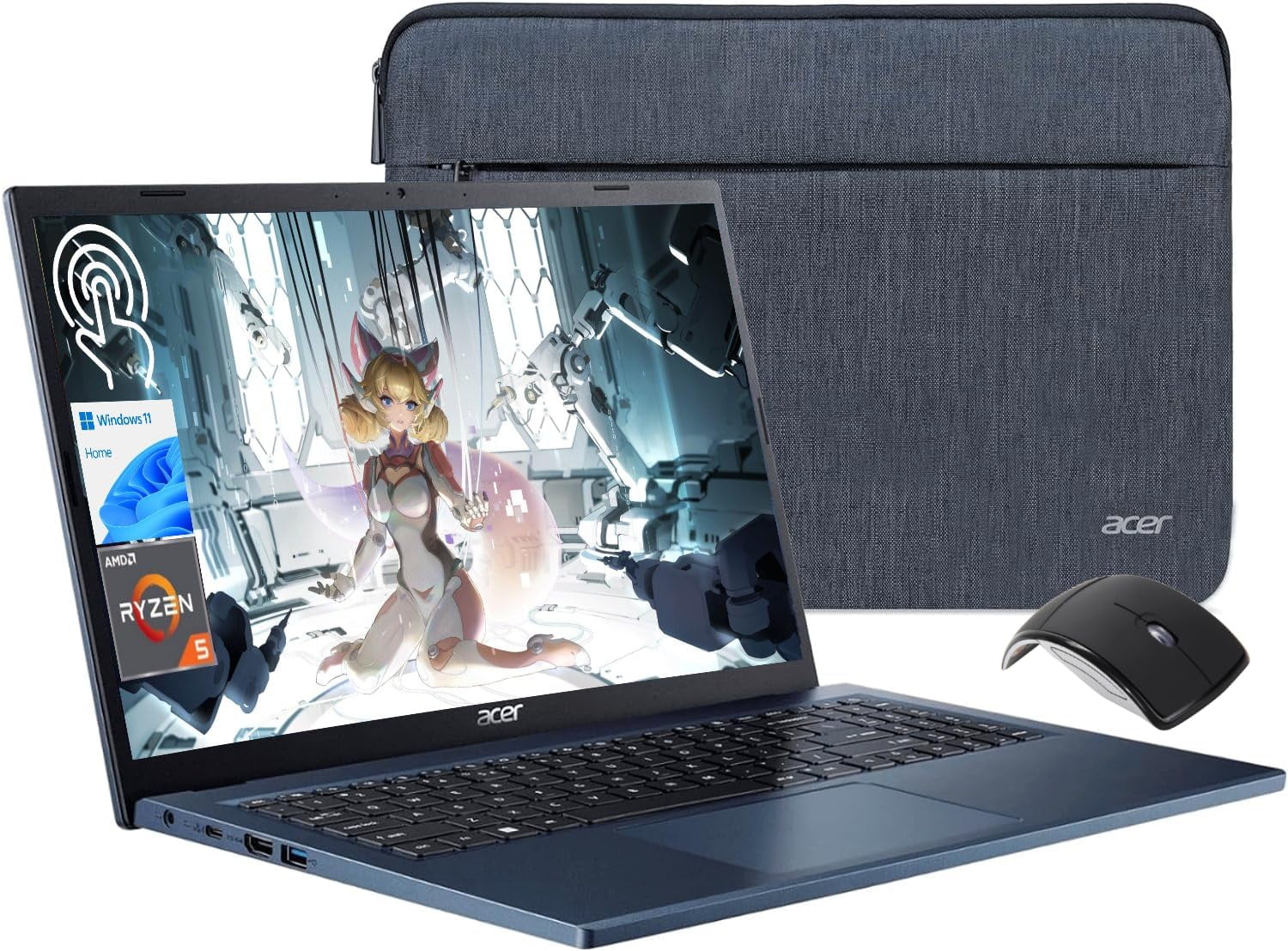 acer Aspire-3 Ultra-Thin Touchscreen Laptop - 15.6" FHD IPS Display ...