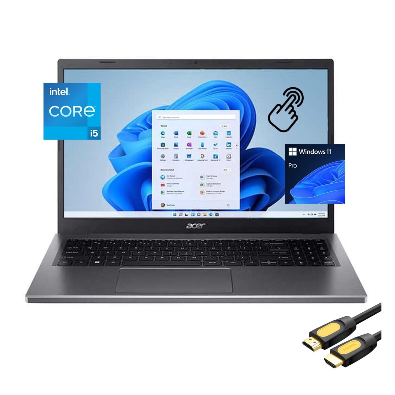 acer Aspire 5 Laptop for Business & Student, 15.6" FHD Touchscreen ...