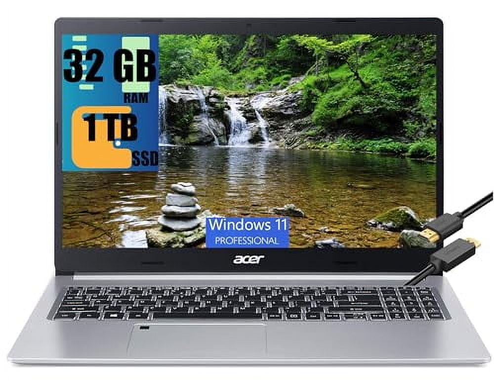 acer Aspire 5 Slim Laptop, 15.6" Full HD, AMD Ryzen 3 3350U Quad-Core ...