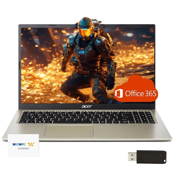 acer Aspire Thin Laptop, 1 Year Office365, 15.6" FHD Display, Intel ...
