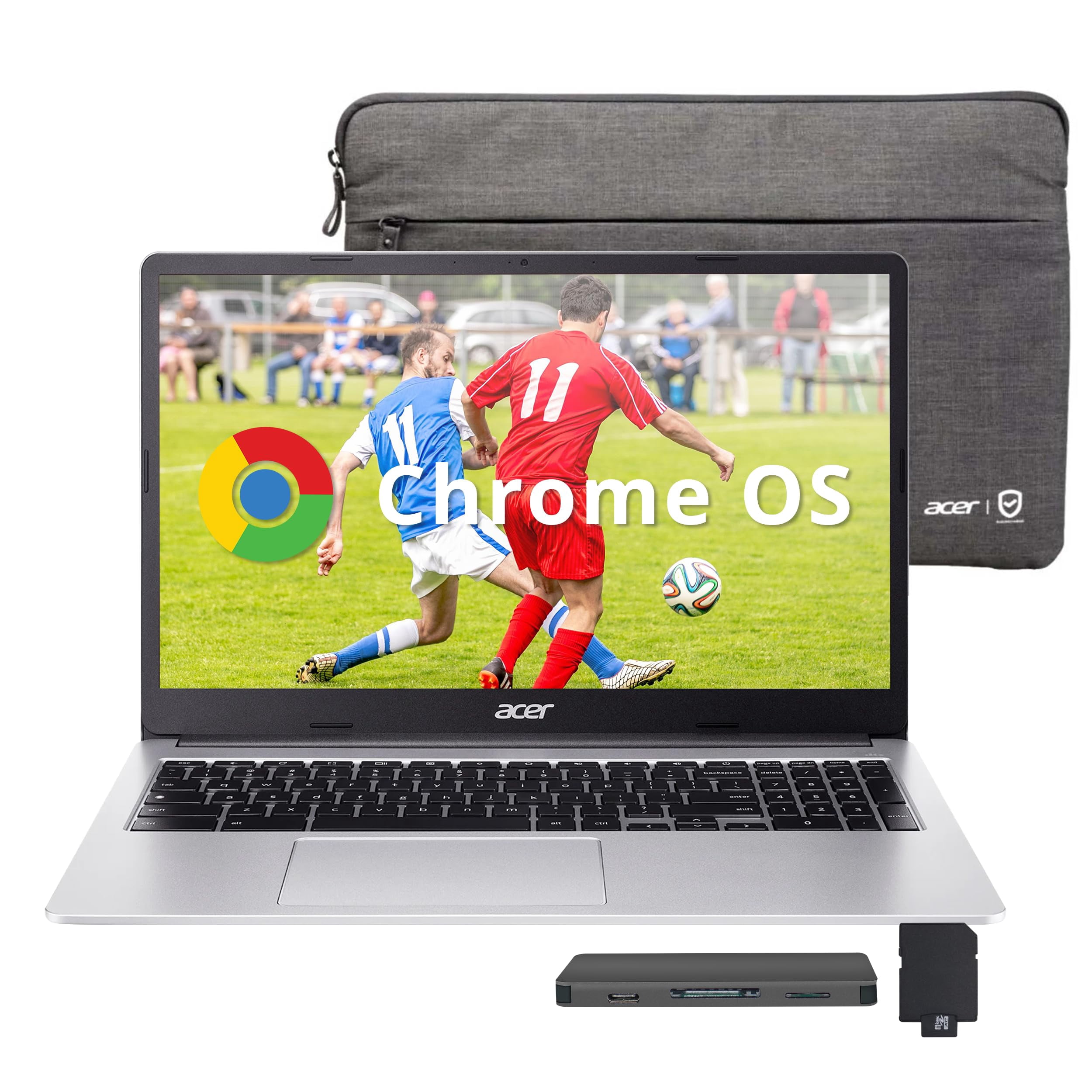 acer Chromebook 315 15.6" FHD Laptop, Intel Celeron N4500, 4GB LPDDR4 ...