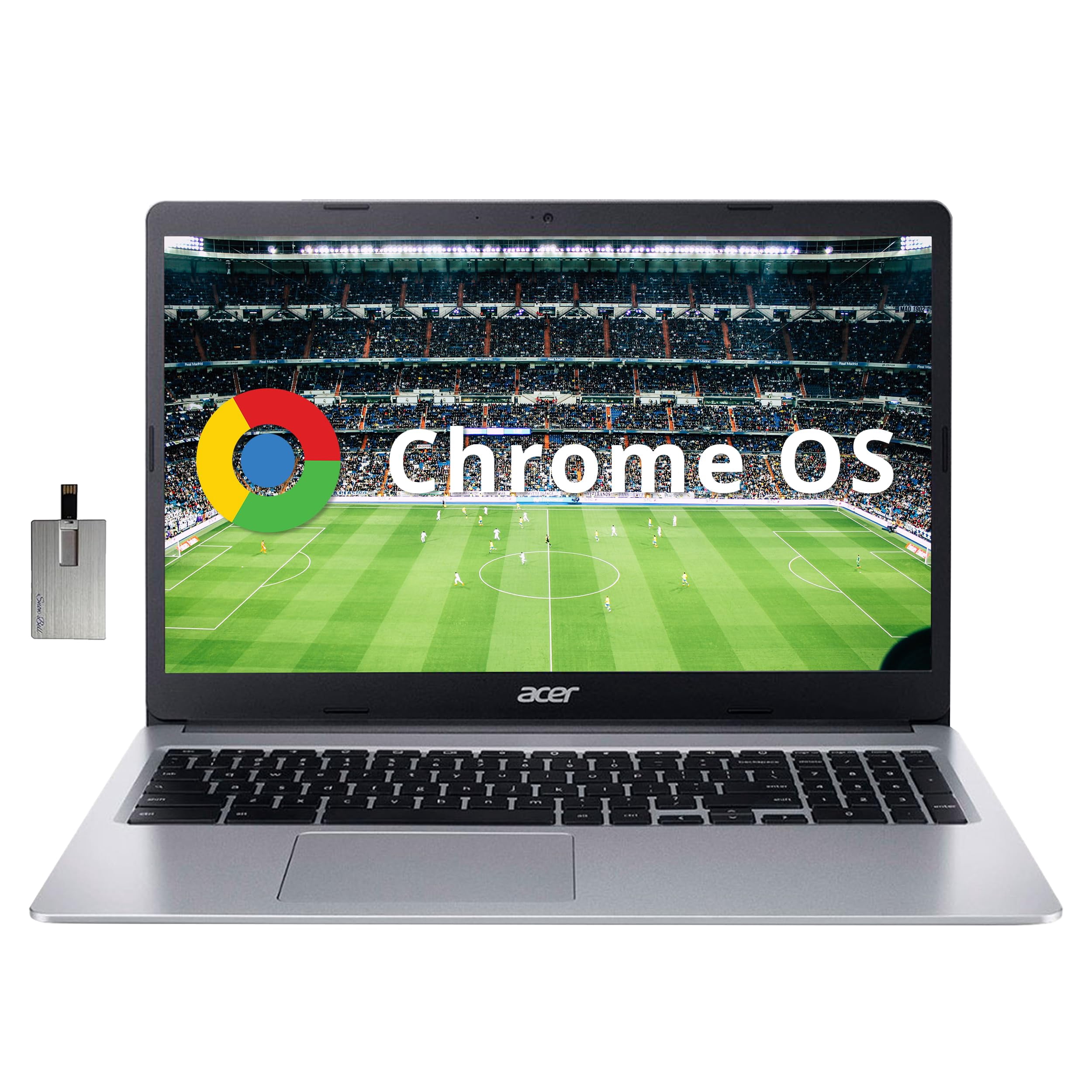 acer Chromebook 315 15.6" HD Laptop, Intel Celeron N4020, 4GB RAM, 64GB ...