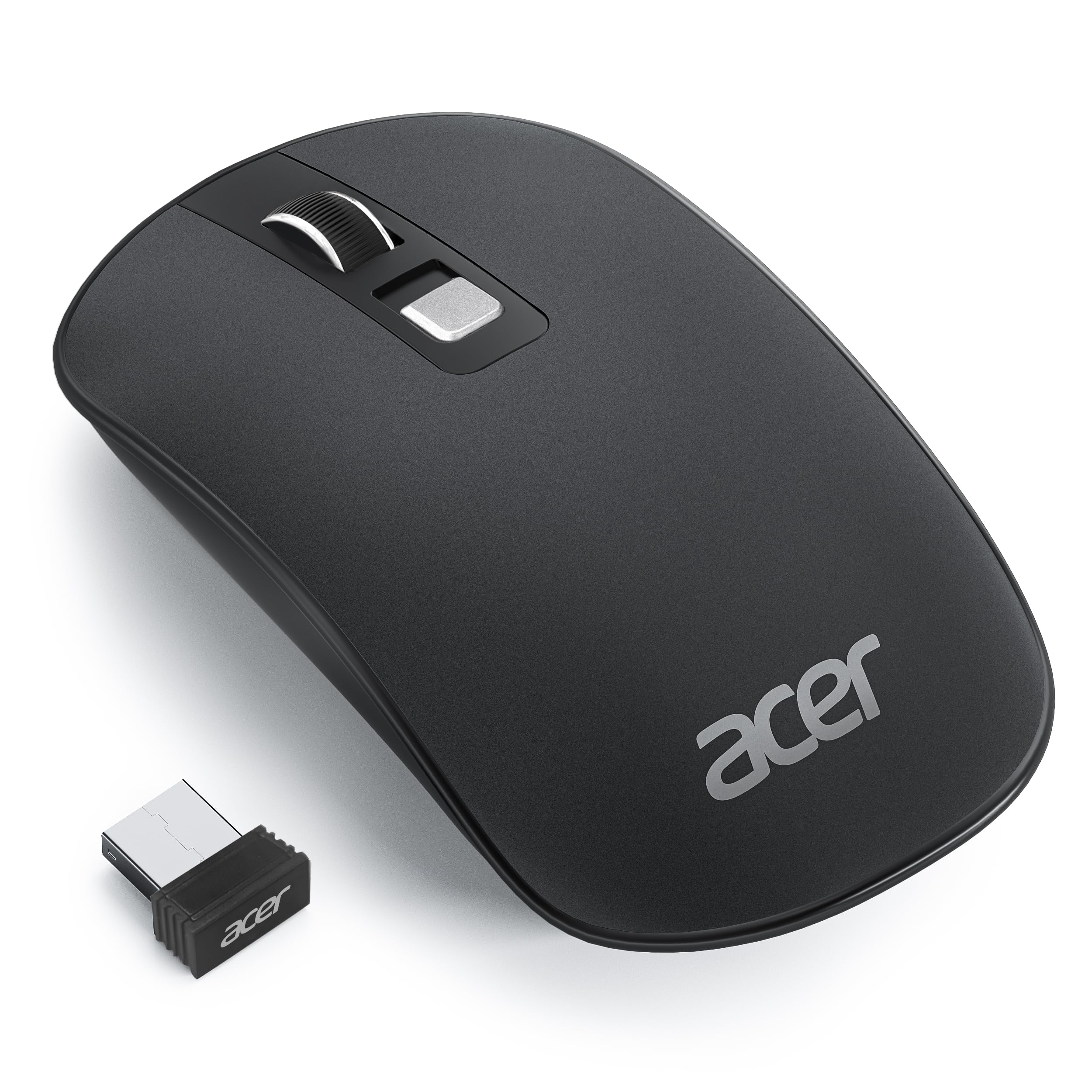 acer Computer Mouse Wireless, 2.4G Slim USB Wireless Mice with USB ...