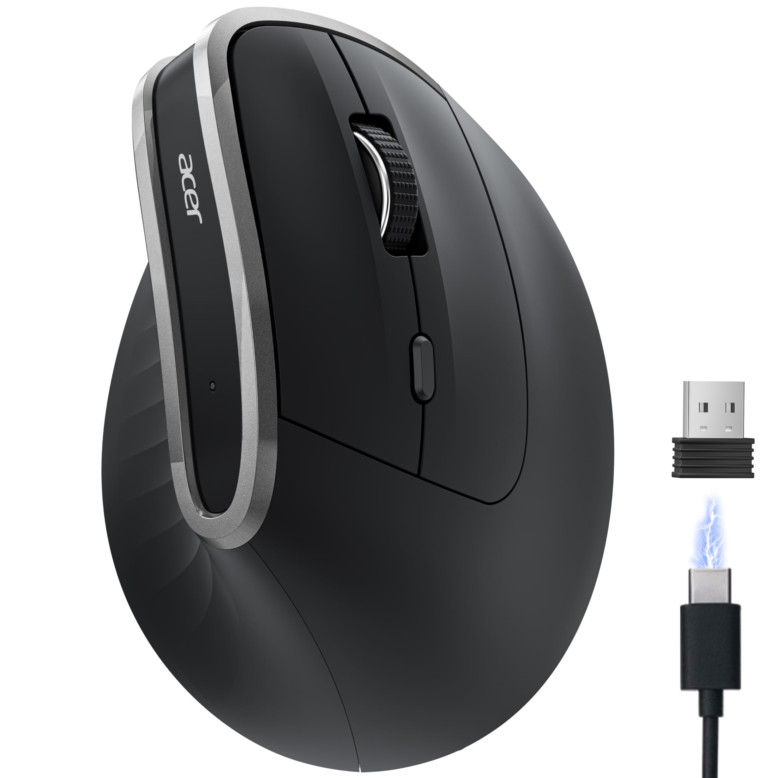 acer Ergonomic Mouse Wireless, Vertical Computer Mouse for Office, Ergo ...