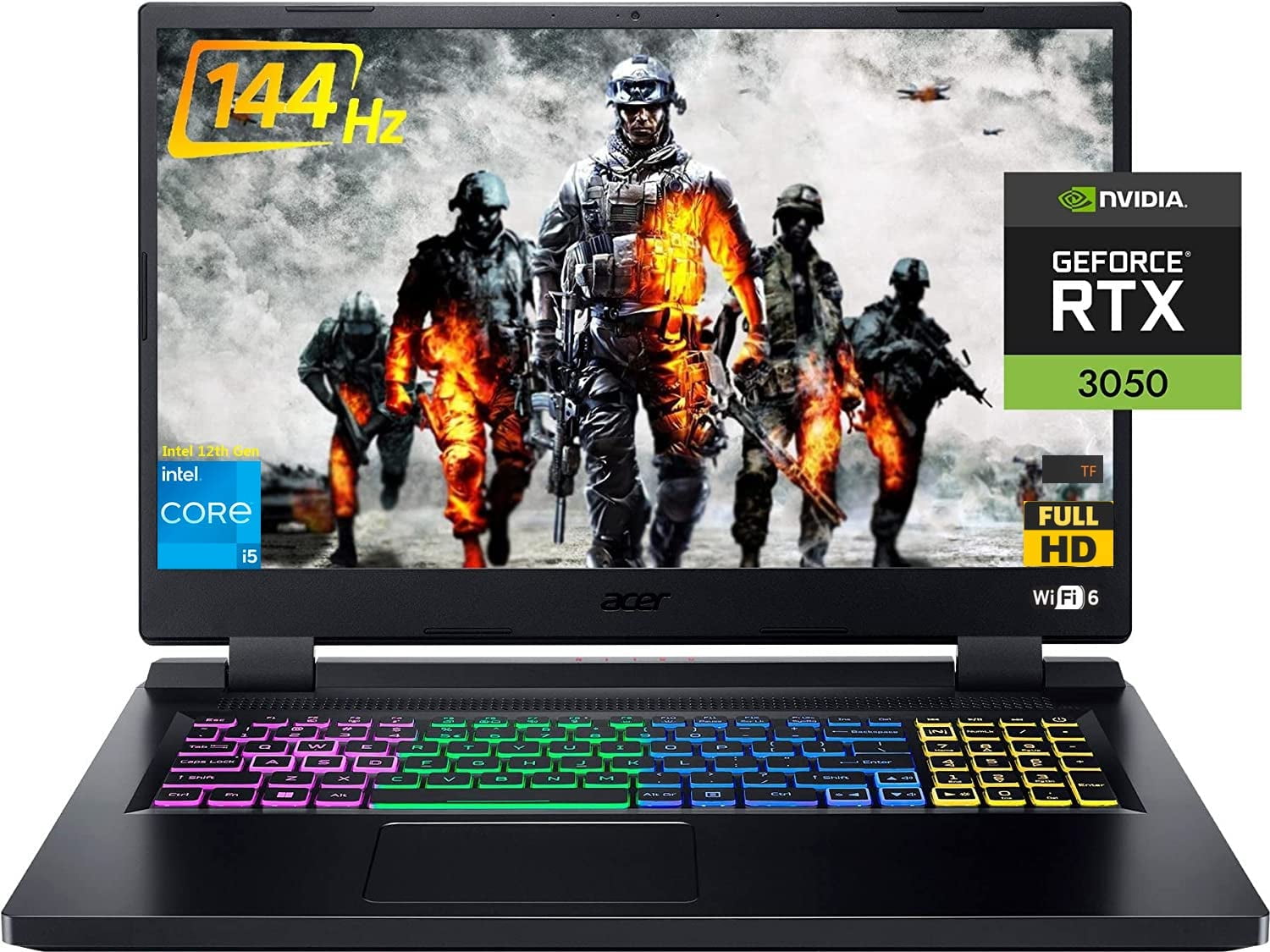 acer Newest Nitro 5 Flagship Gaming Laptop: 17.3" FHD 144Hz IPS Display ...
