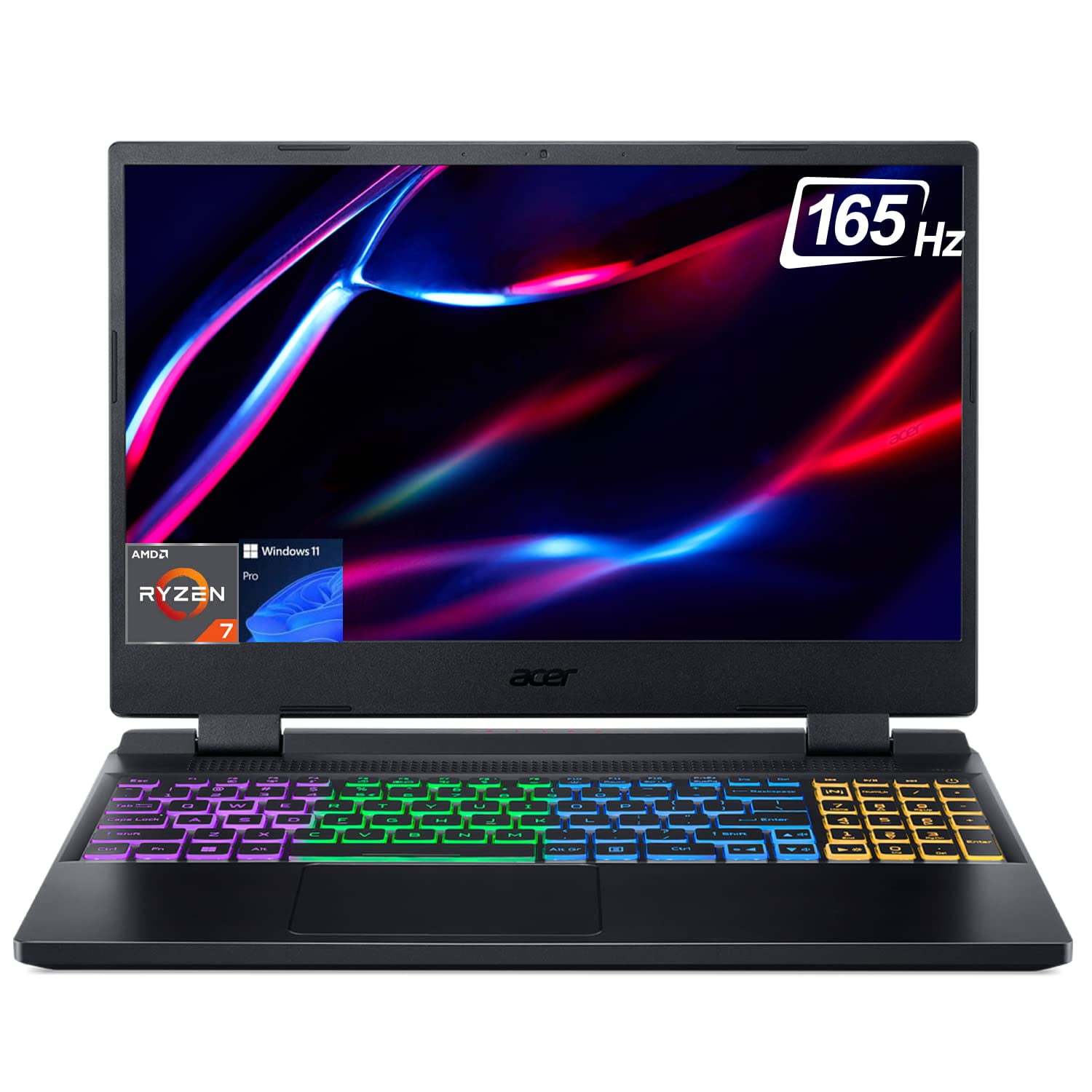 acer Nitro 5 Gaming Notebook, 15.6" QHD IPS 165Hz, AMD Ryzen 7 6800H Up ...