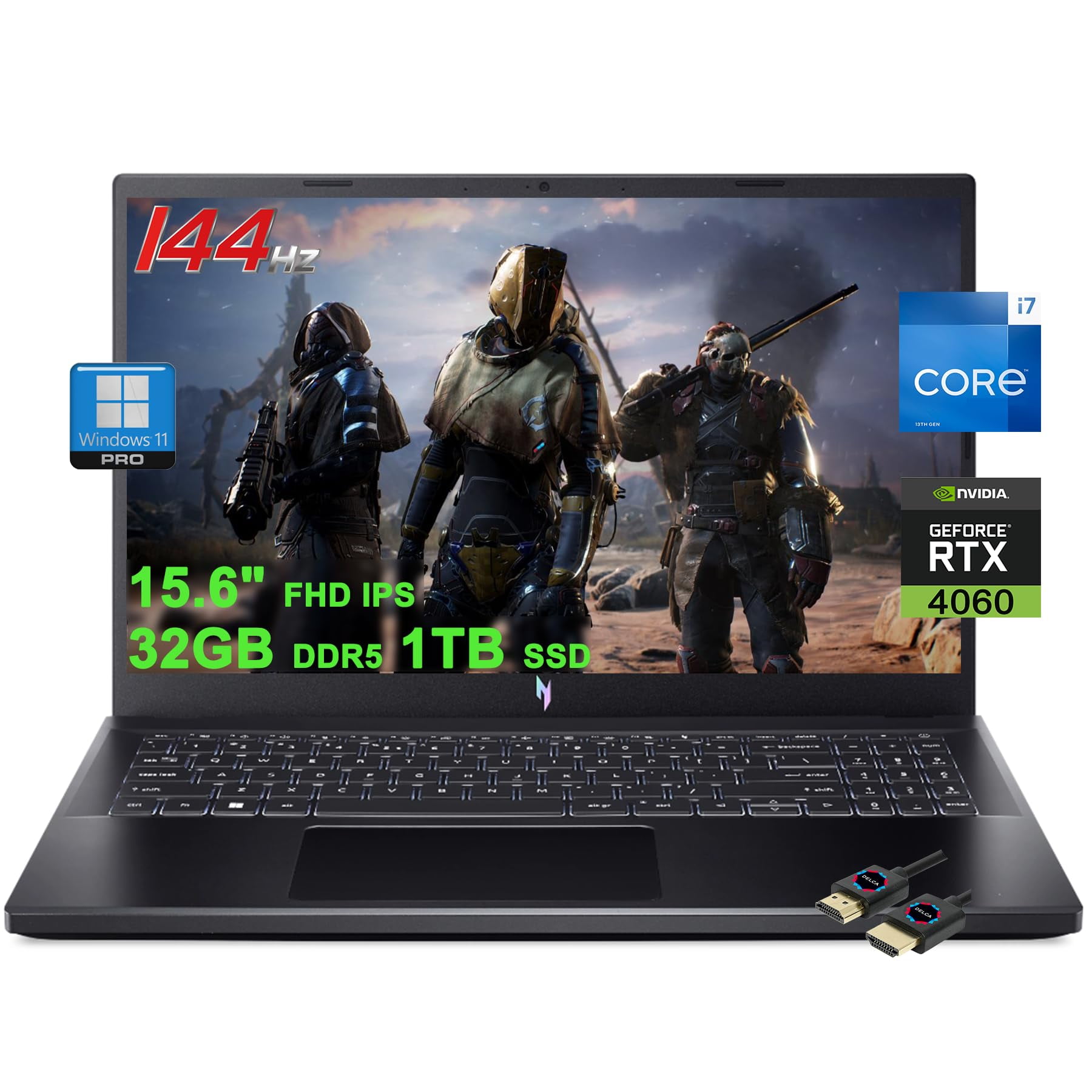 acer Nitro V 15 Gaming Laptop | 15.6" FHD IPS 144Hz | Intel 10-core i7 ...