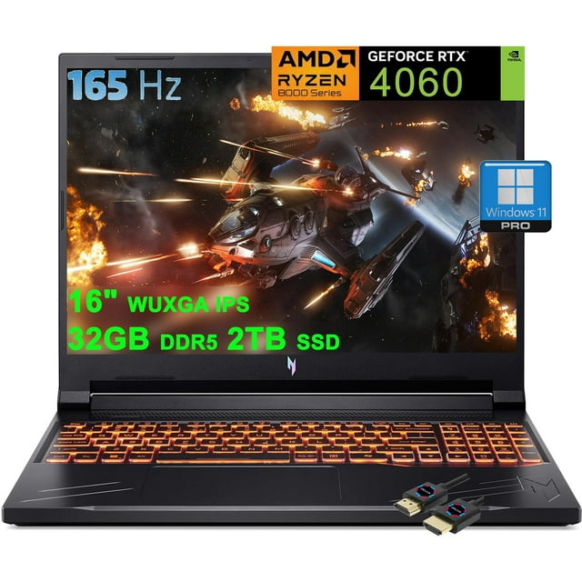 acer Nitro V 16 Gaming Laptop | 16" WUXGA IPS 165Hz | AMD Zen 4 8-Core ...