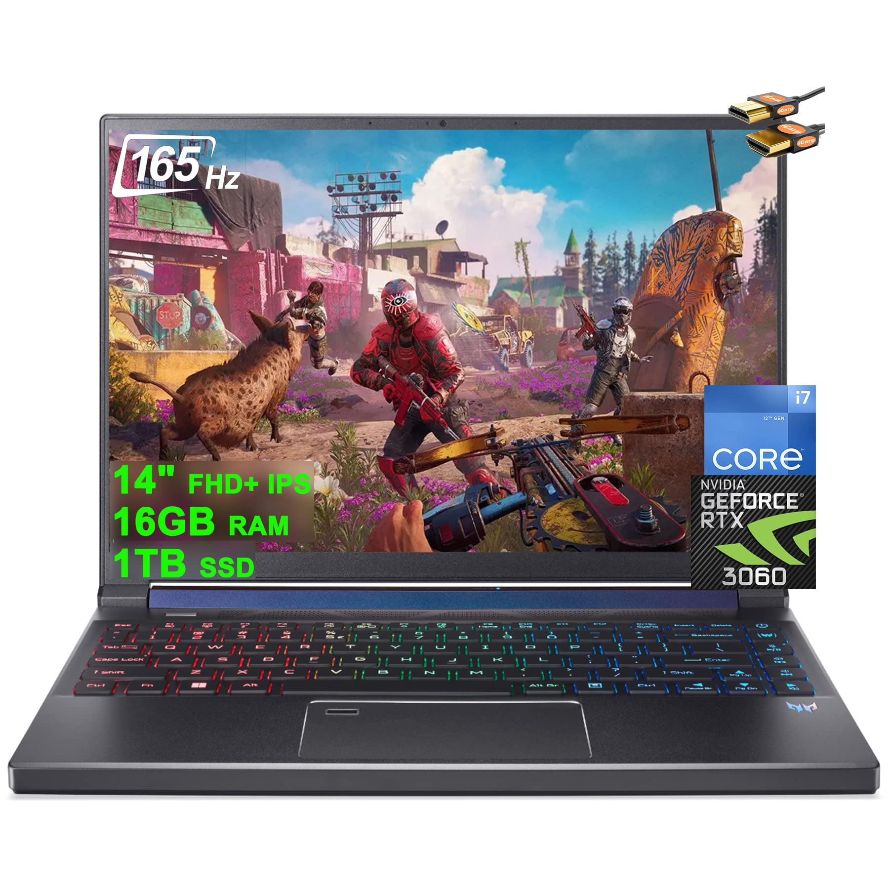 acer Predator Triton 300 SE 14 Gaming Laptop 14" FHD+ IPS 165Hz Intel 14-Core i7-12700H 16GB RAM ...