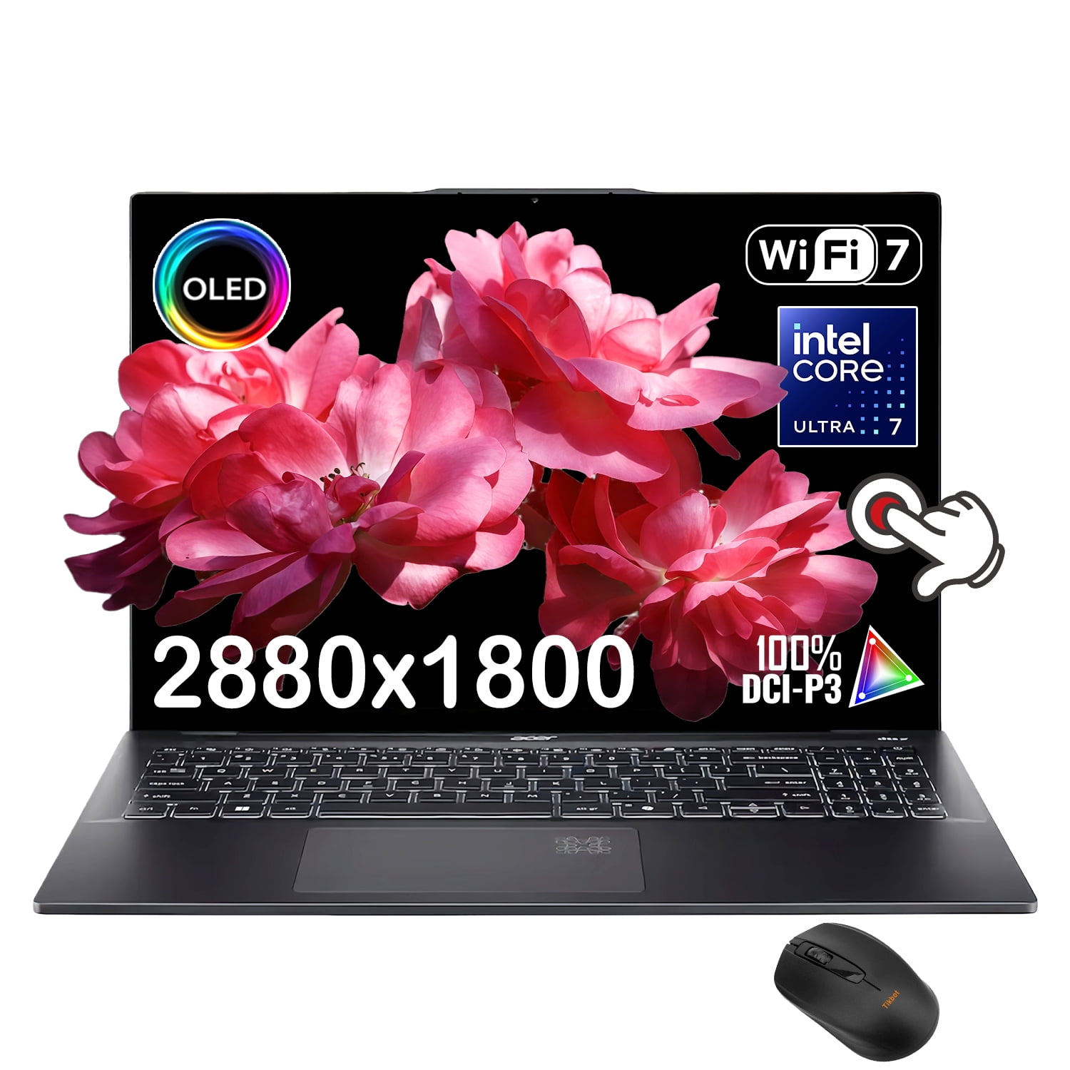 acer Swift 16 AI Laptop, 16” 3K OLED Touchscreen, Intel Core Ultra 7 ...