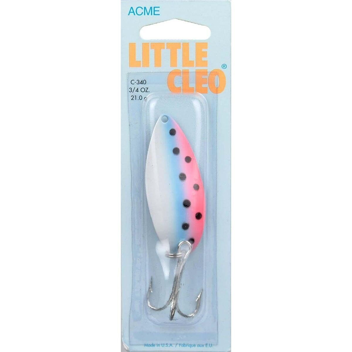 acme S-680/GLB Little Cleo Fishing Lure, Rainbow/Blue/Pink, 3/4-Ounce ...