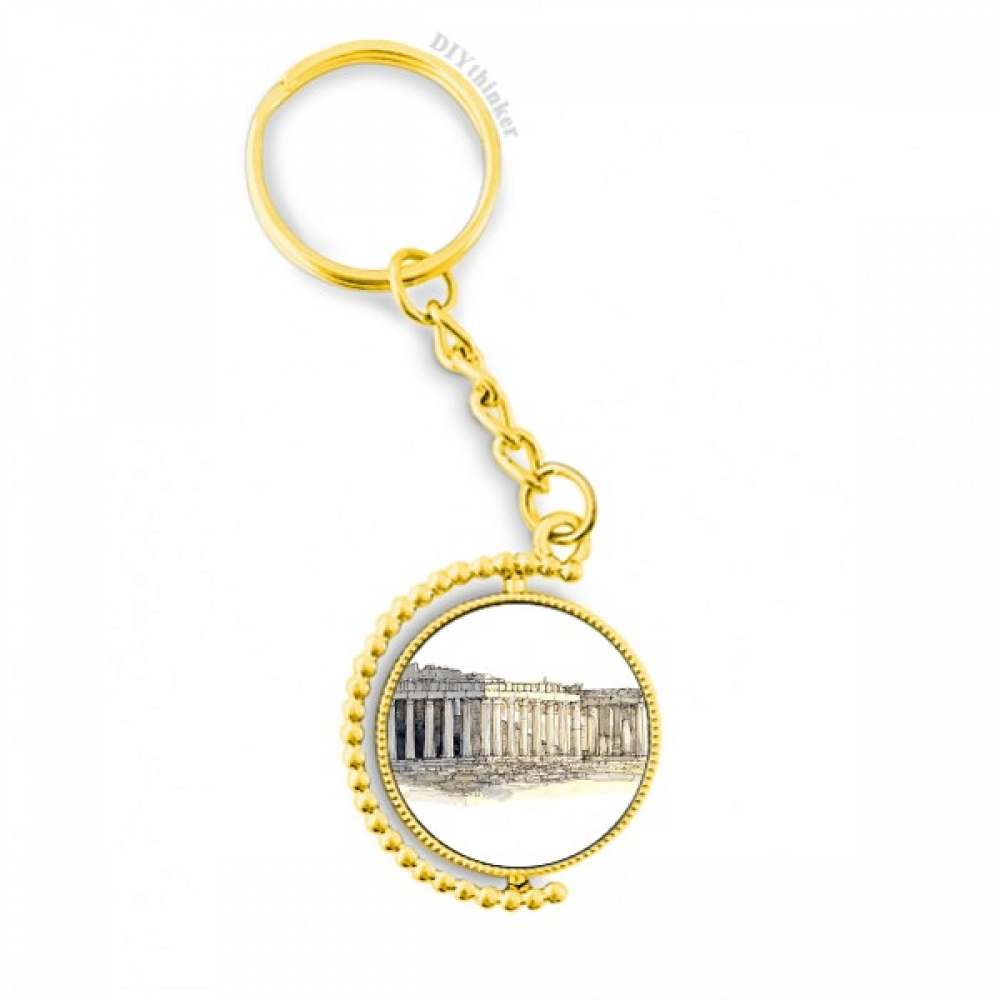 acropolis of athens of greece metal connector key chain accessory en ...