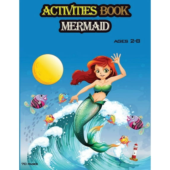 activities book Mermaid ages 2_8: Best gift for kids activities book ...