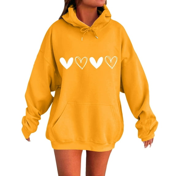 acuever Orange Women's Hoodies & Sweatshirts Womens Oversized Hoodies ...