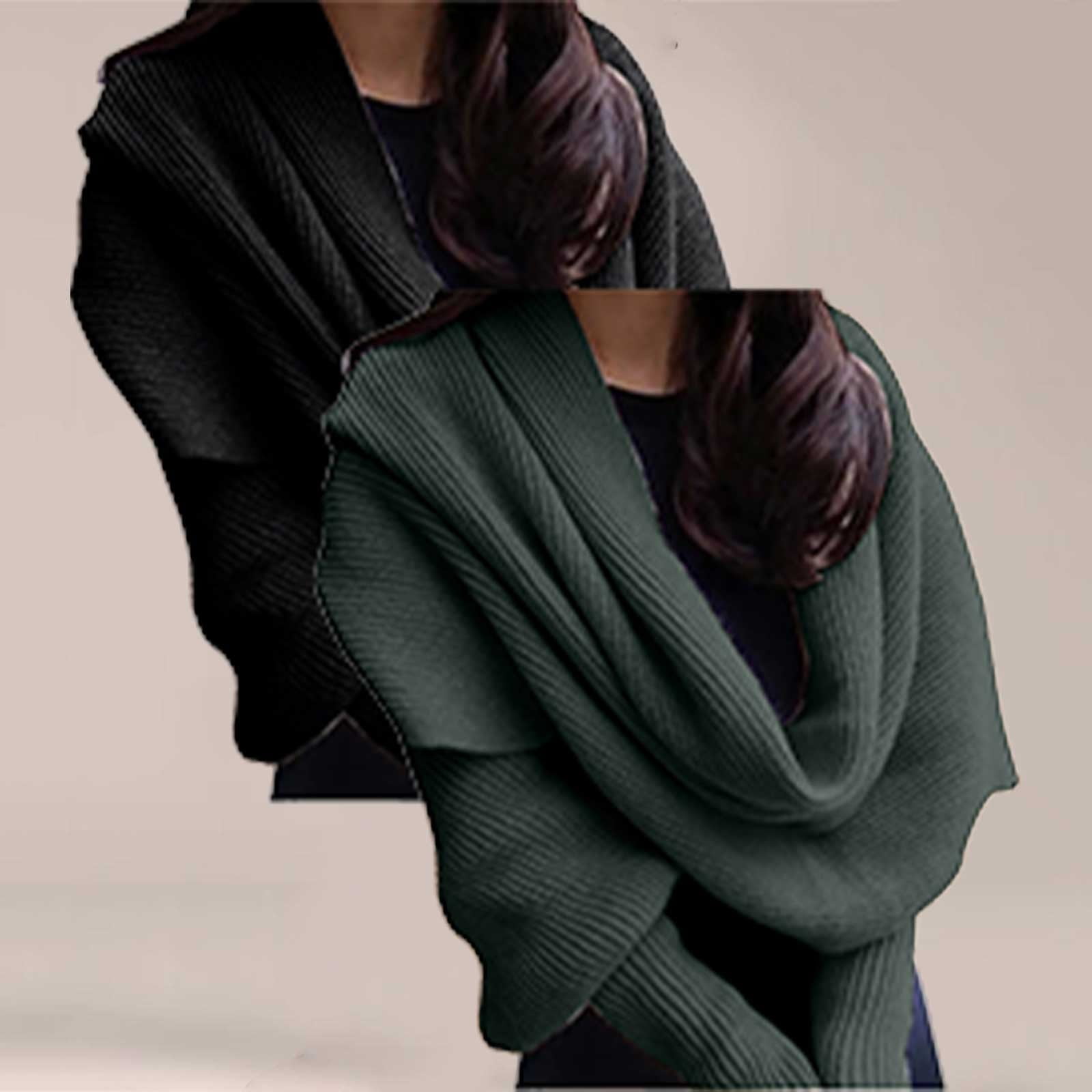 acuever Wraps for Evening Dresses Utrum Knitted Cable Wrap for Women ...