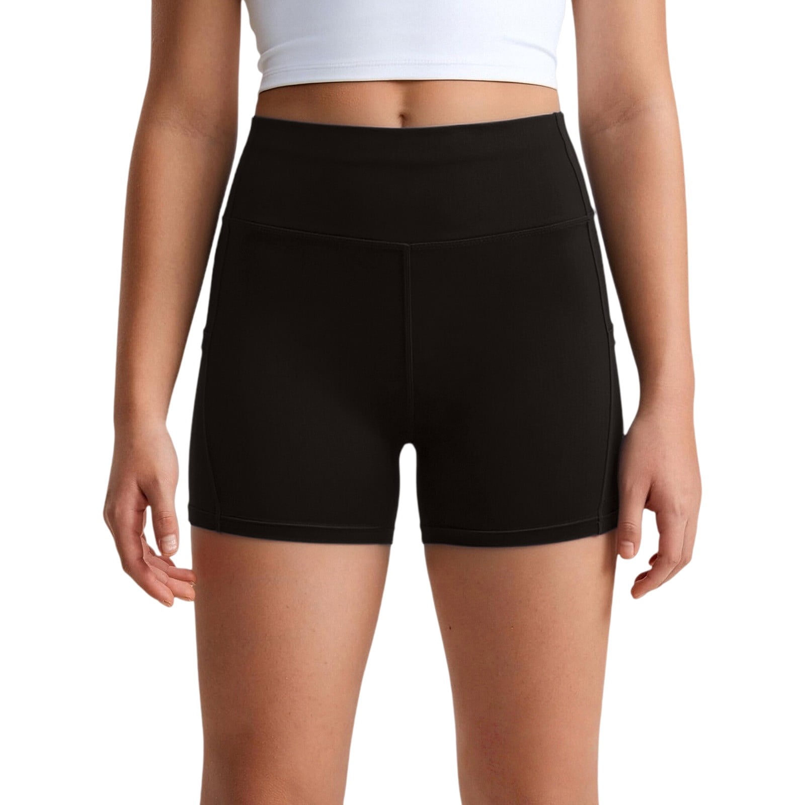 acuever Yoga Shorts High Waist Workout Shorts for Women Biker Style No ...