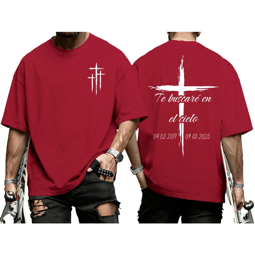 adaychics Cross Shirts for Men Crewneck Summer Short Sleeve Religious ...