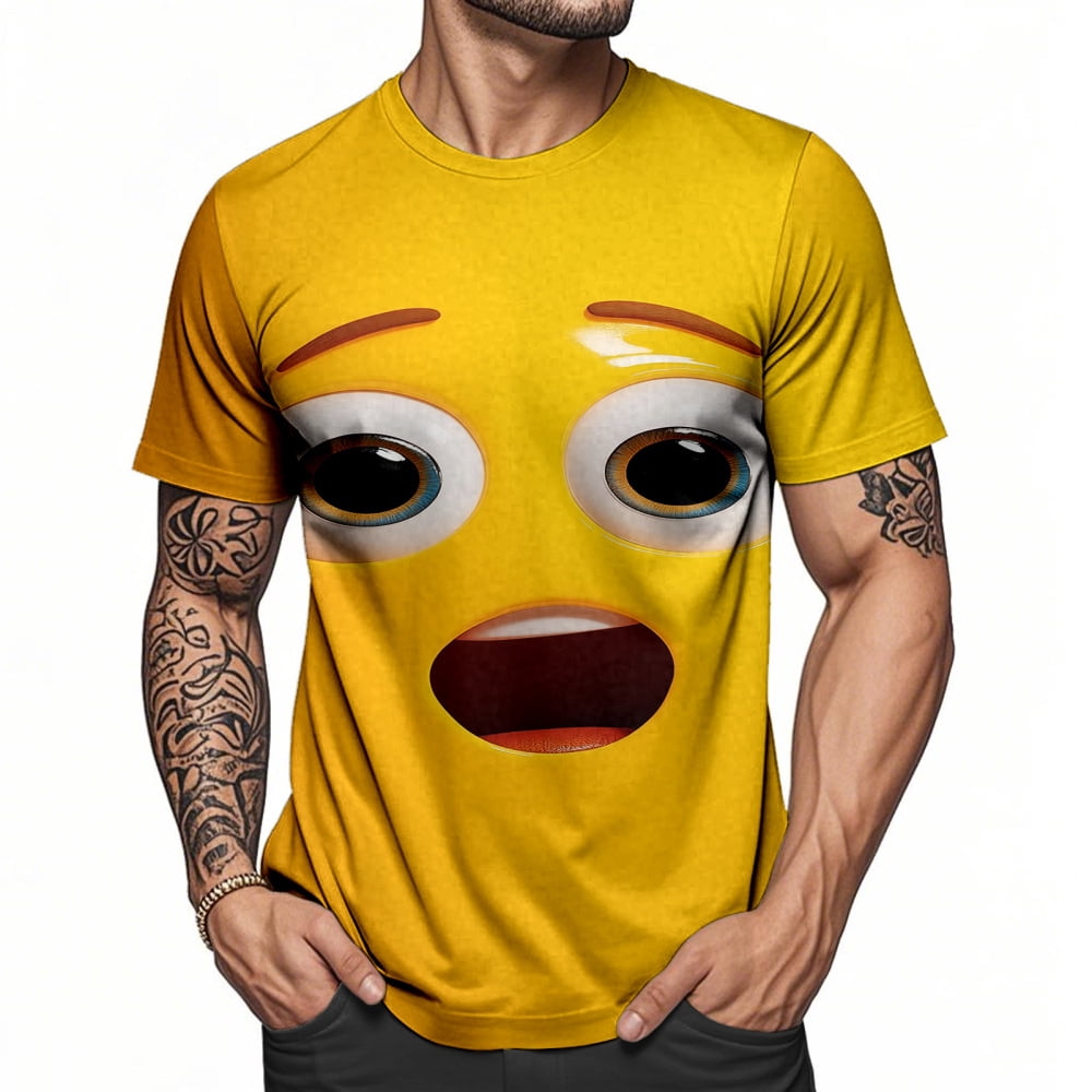 adaychics Funny Tshirts Men Fun Expression Crewneck Novelty T Shirts ...
