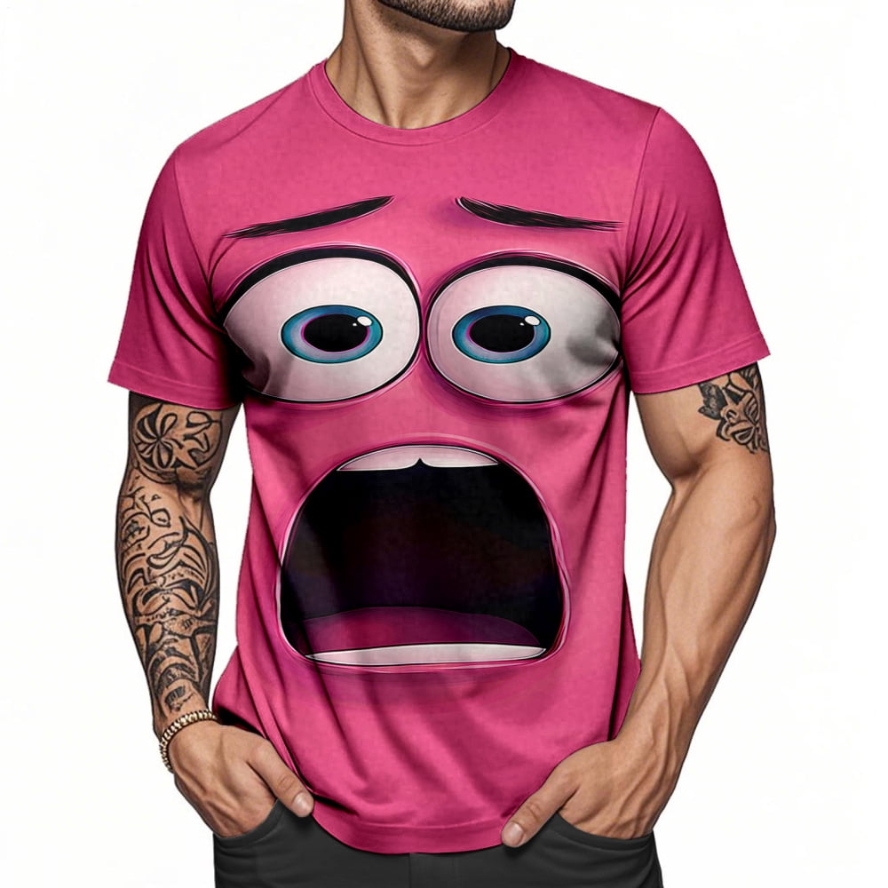 adaychics Funny Tshirts for Men Fun Expression Crew Neck Summer Printed ...