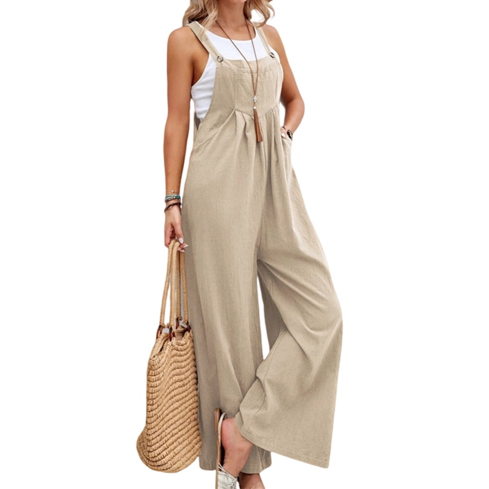 adaychics Overall Jumpsuit for Women Vintage Loose Casual Bib Overalls ...