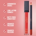 aden - 2 in 1 - Matte Liquid Lipstick & Lip Liner Set - 7ML - (08 Tulip ...
