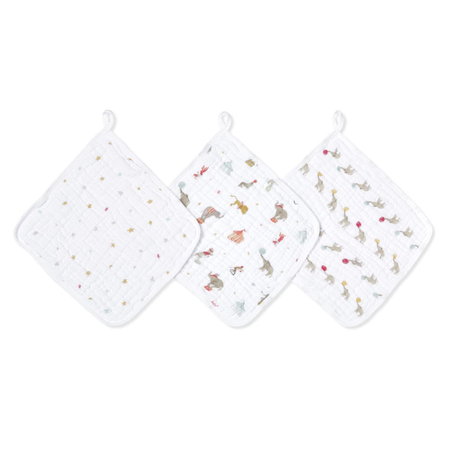 aden + anais Essentials Cotton Muslin Baby Washcloths for Newborns ...