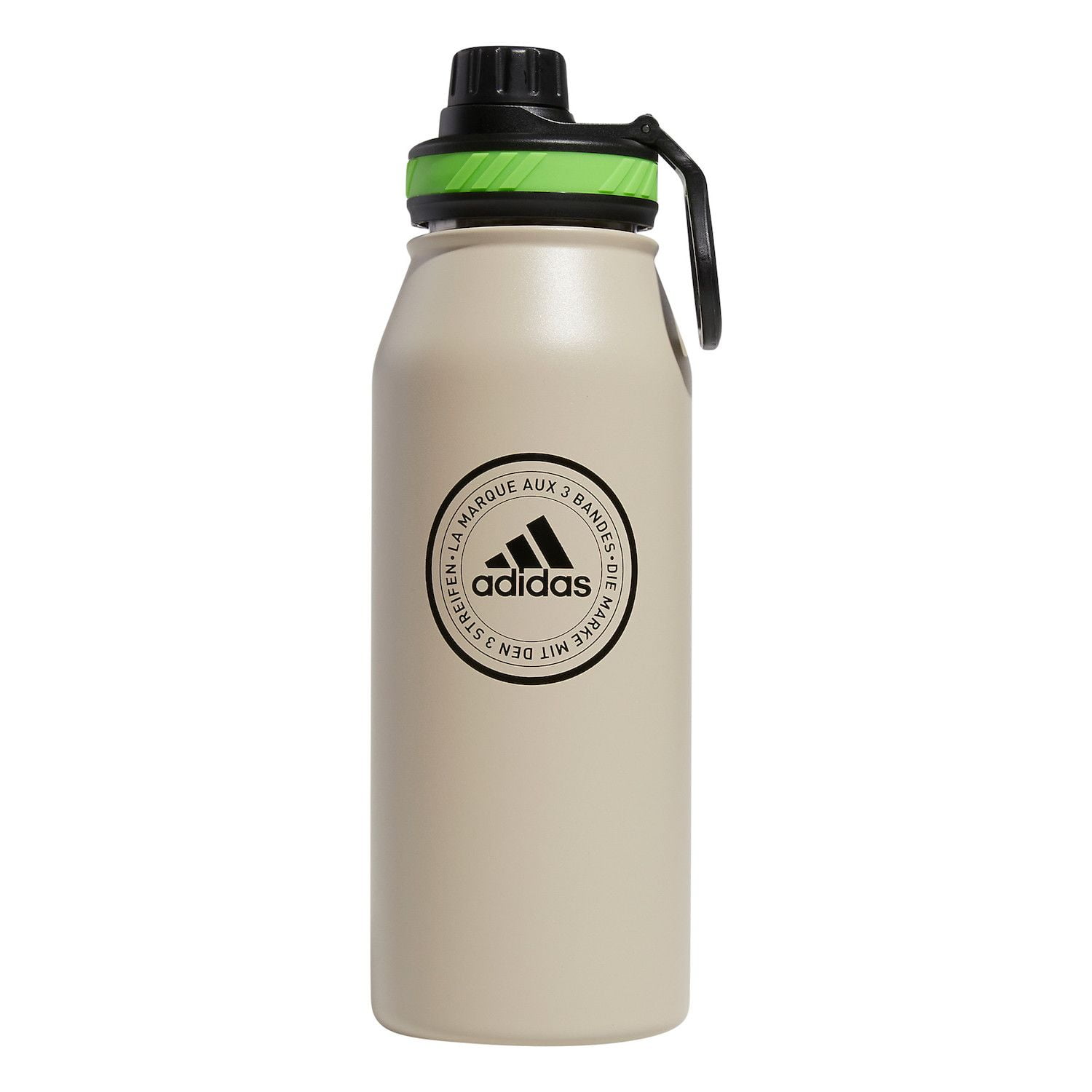 adidas 1-Liter Stainless Steel Water Bottle Color: New Wonder Beige ...
