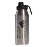 adidas 1-Liter Stainless Steel Water Bottle Color: Stainless Steel ...