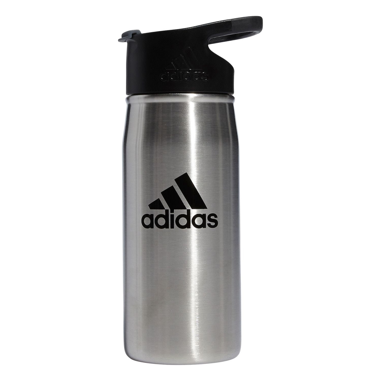 adidas 16-oz. Steel Flip Metal Water Bottle Color: Steel Size: N/A ...