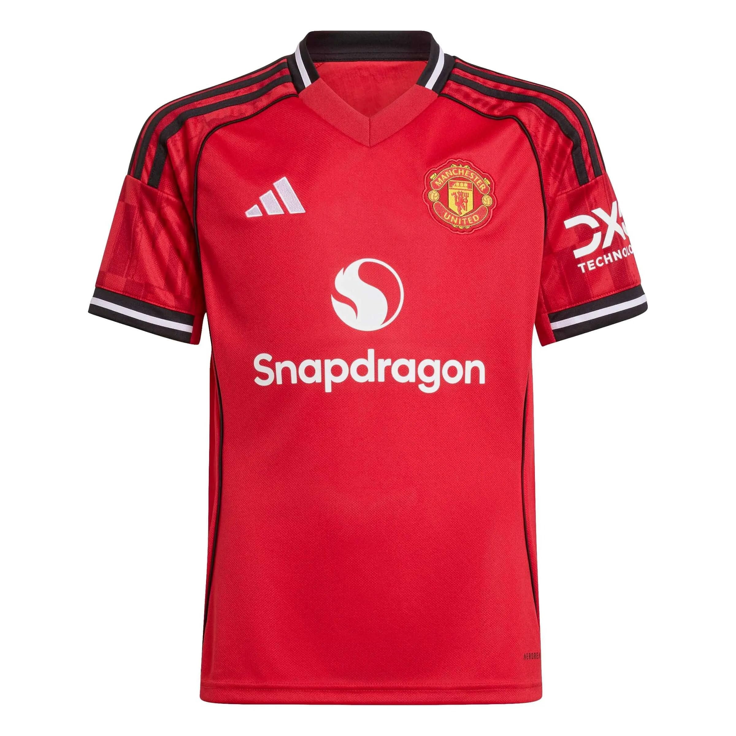 adidas 2025-26 Manchester United Youth Stadium Home Soccer Jersey ...