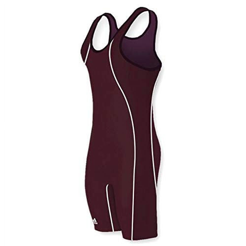 adidas As107s Wrestling Singlet Maroon/Maroon 2X - Walmart.com