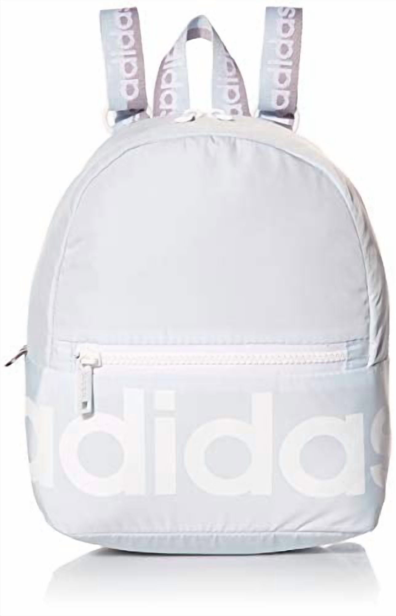 adidas Linear Mini Backpack Small Travel Bag, One Size Sky Tint/White ...