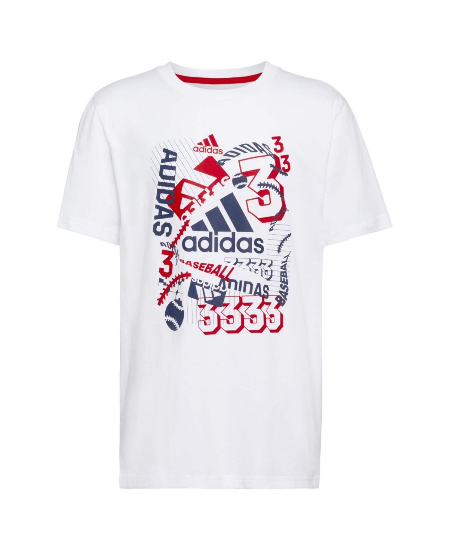 adidas Little Boys Short Sleeve Ameri White 7 - Walmart.com