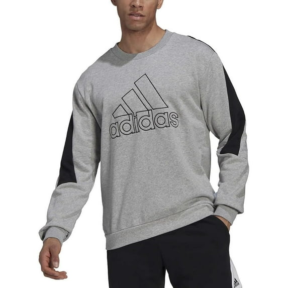 adidas Men's Future Icon Embroidered Badge of Sport Sweatshirt (Medium ...