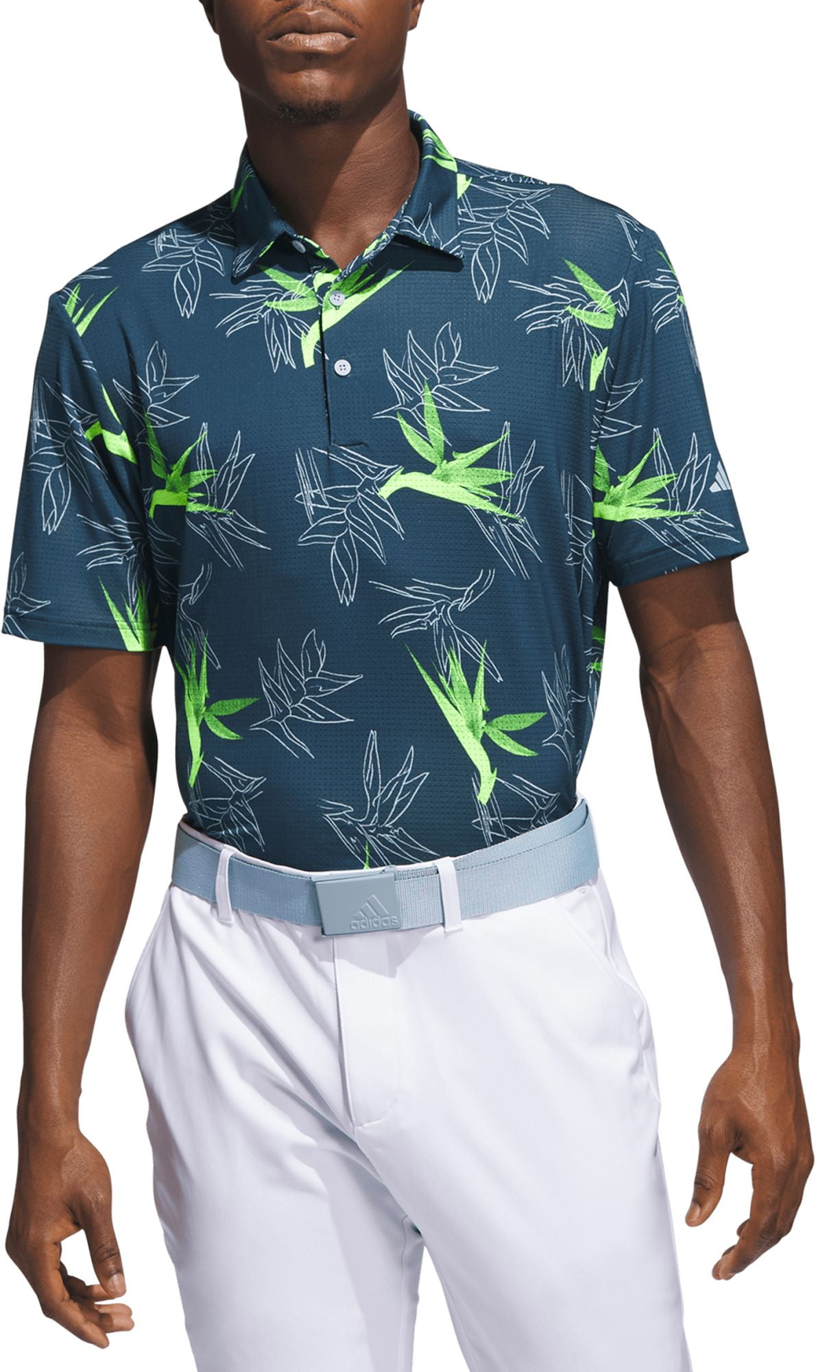 adidas Men's Oasis Mesh Golf Polo (Arctic Night, M) - Walmart.com