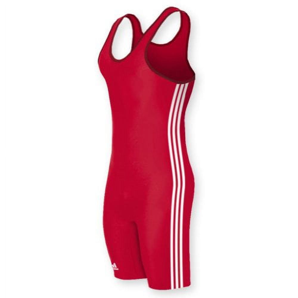 adidas Mens 3 Stripes Singlet Large Red/White - Walmart.com