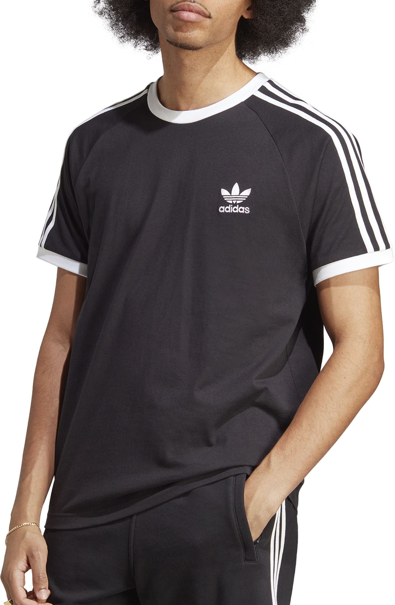 Adidas Originals 3-stripes Black Tee Mens Style : Ia4845 - Walmart.com