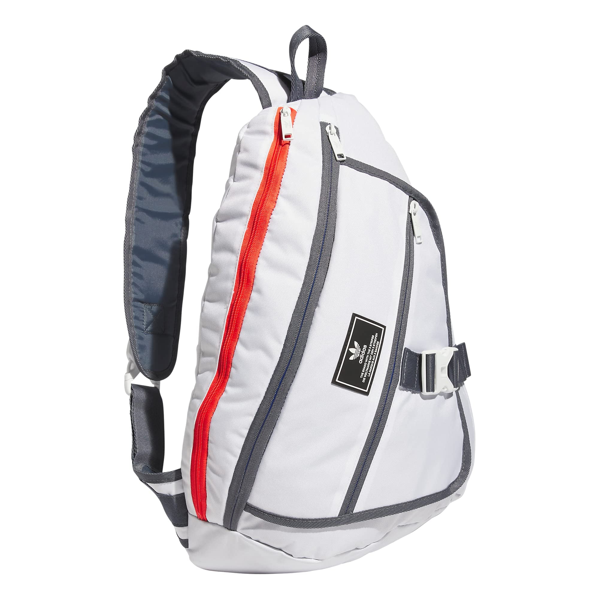 adidas Originals National Sling Backpack, White/Onix Grey/Bright Royal ...