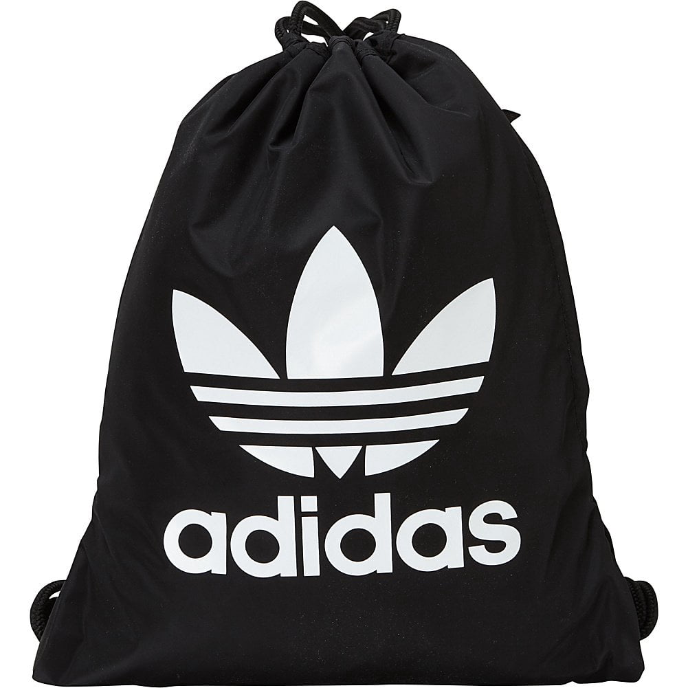 adidas Originals Originals Trefoil Sackpack, Black/White, One Size ...