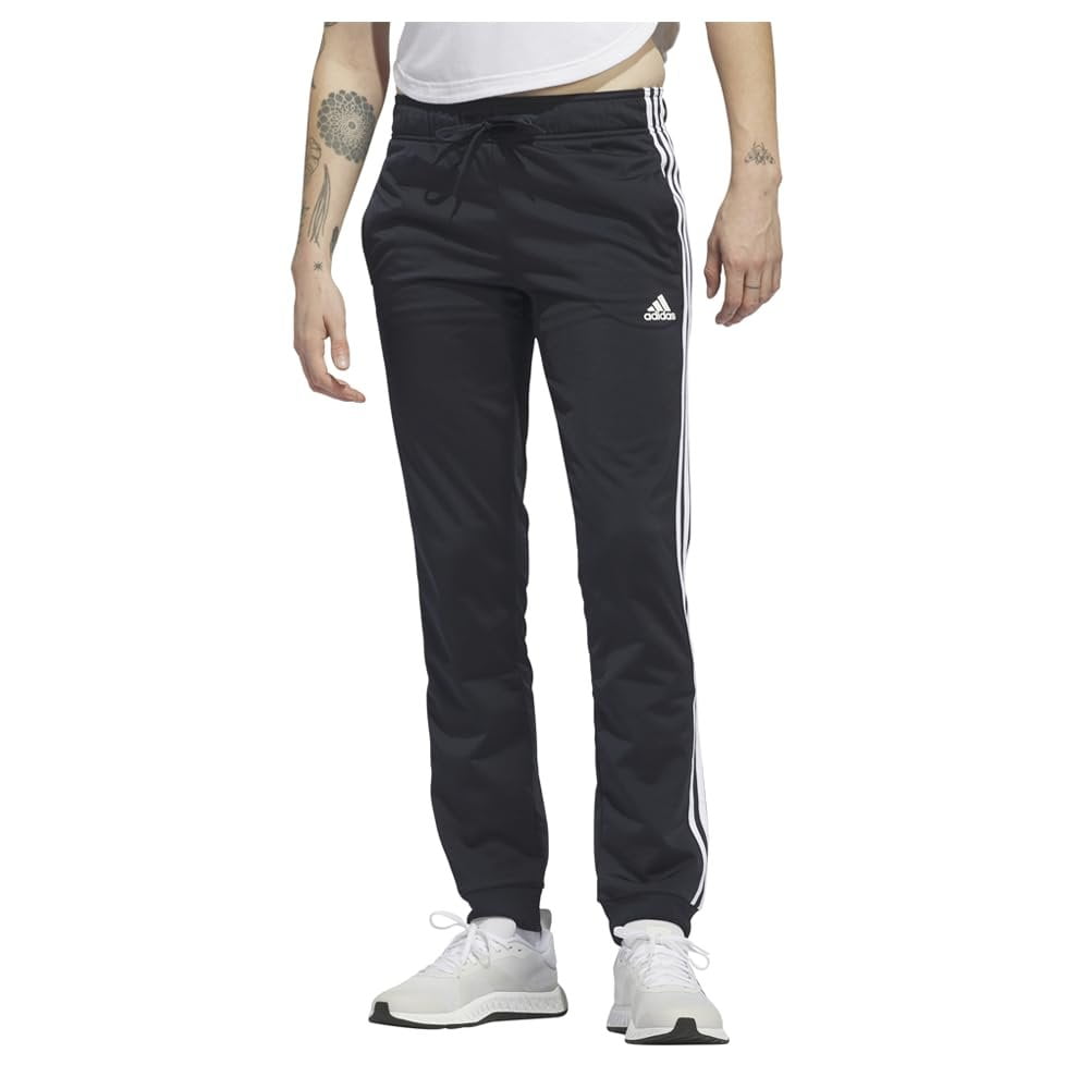 adidas Plus Size Essentials Warm-Up Tapered 3-Stripes Track Pants ...