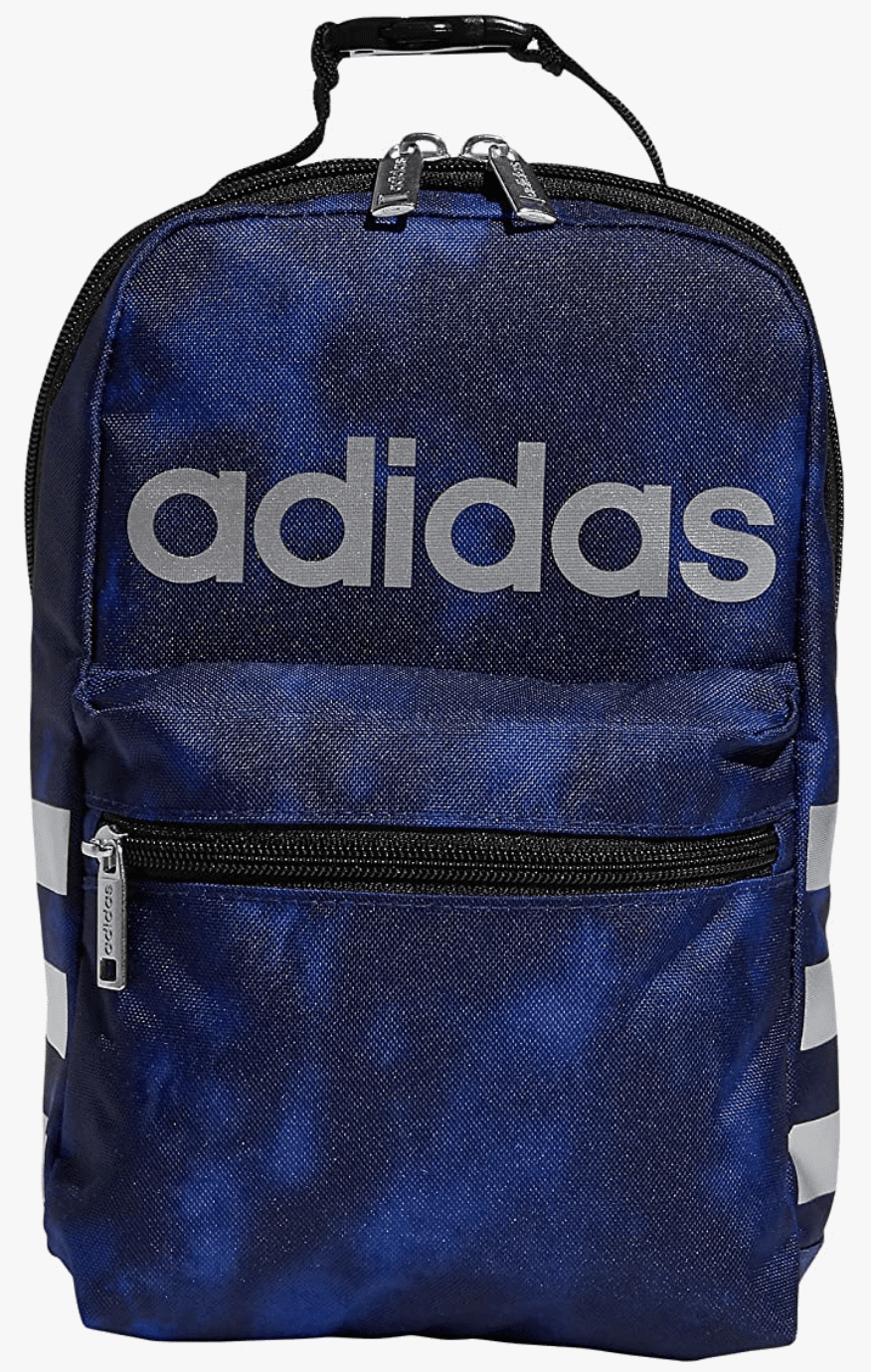 Adidas Santiago 2 Insulated Lunch Box, Stone Wash Team Royal Blue/Black ...