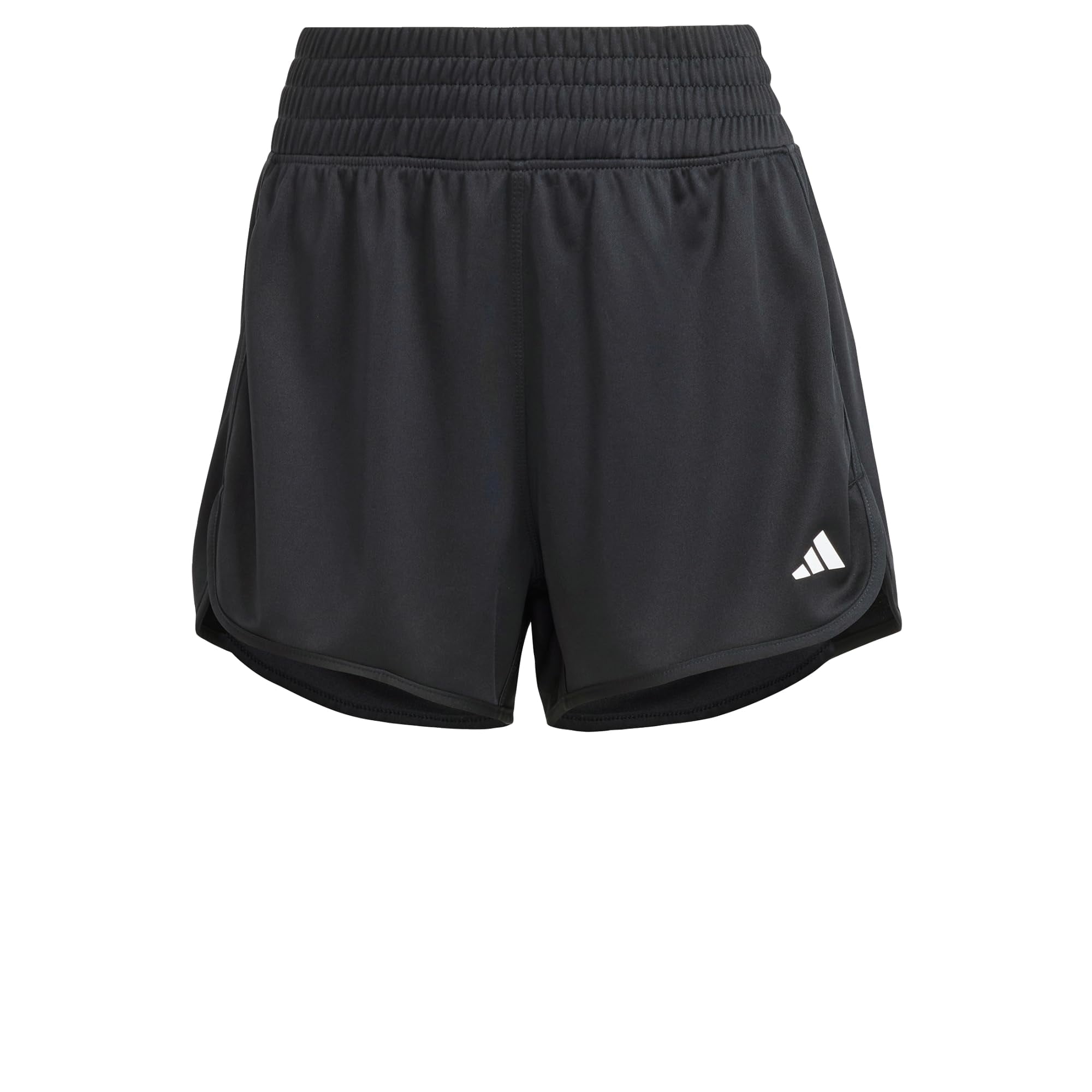 adidas Women's Pacer Essentials Knit High Rise Shorts, Black, X-Small ...