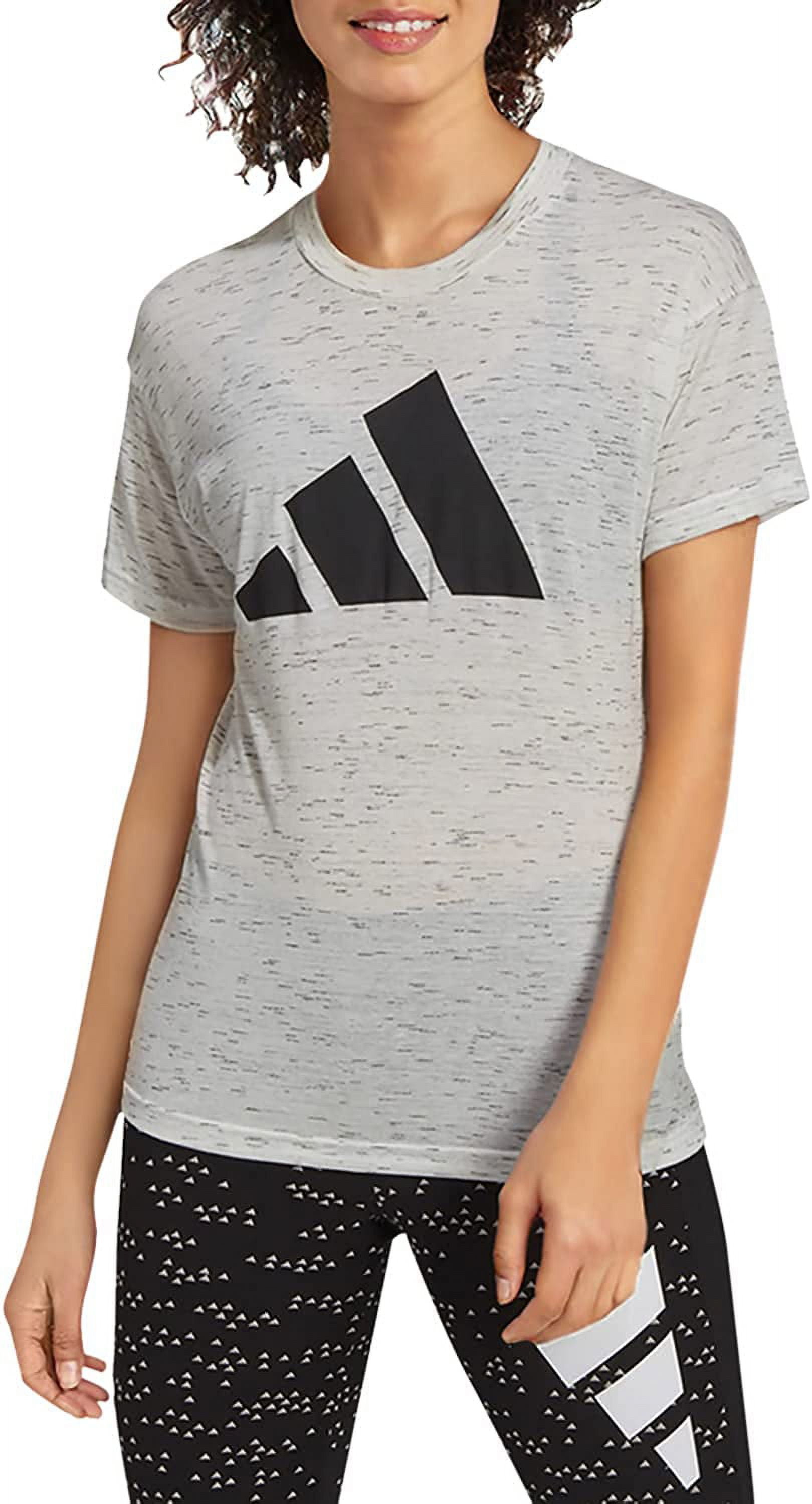 adidas Women's Sportswear Winners 2.0 T-Shirt White Melange Medium - Walmart.com