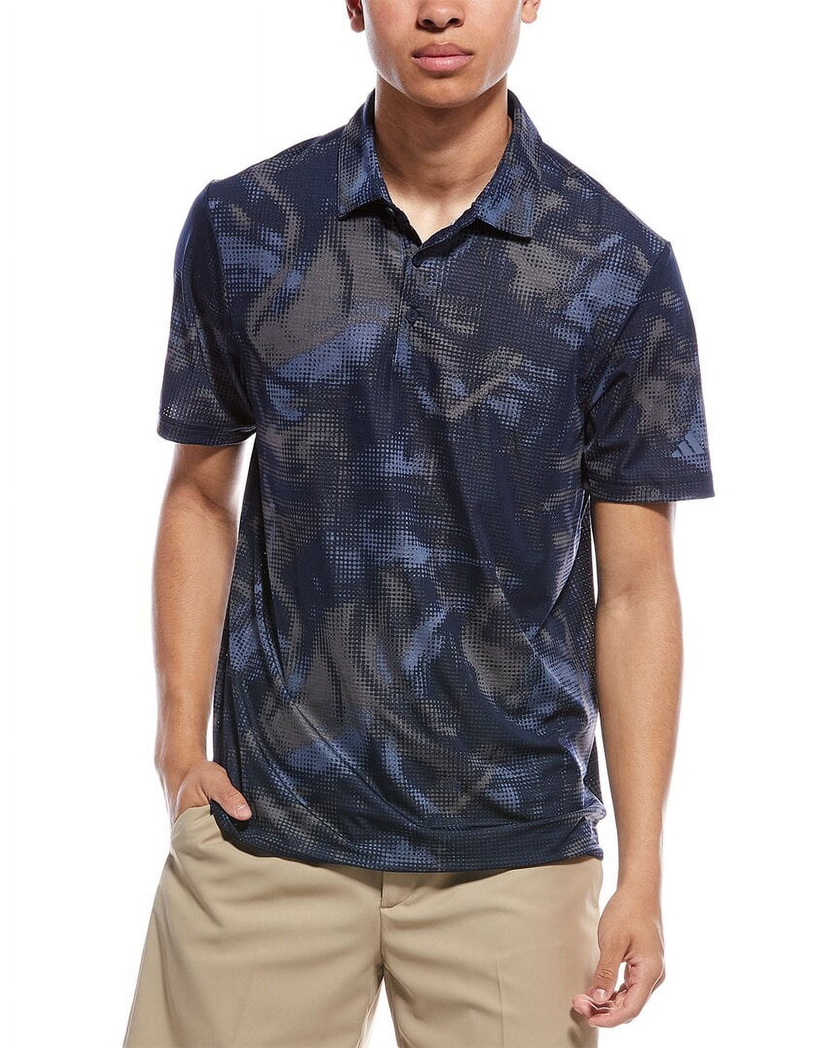 Adidas Golf Men's Ultimate365 Printed Mesh Polo, Medium Navy ...