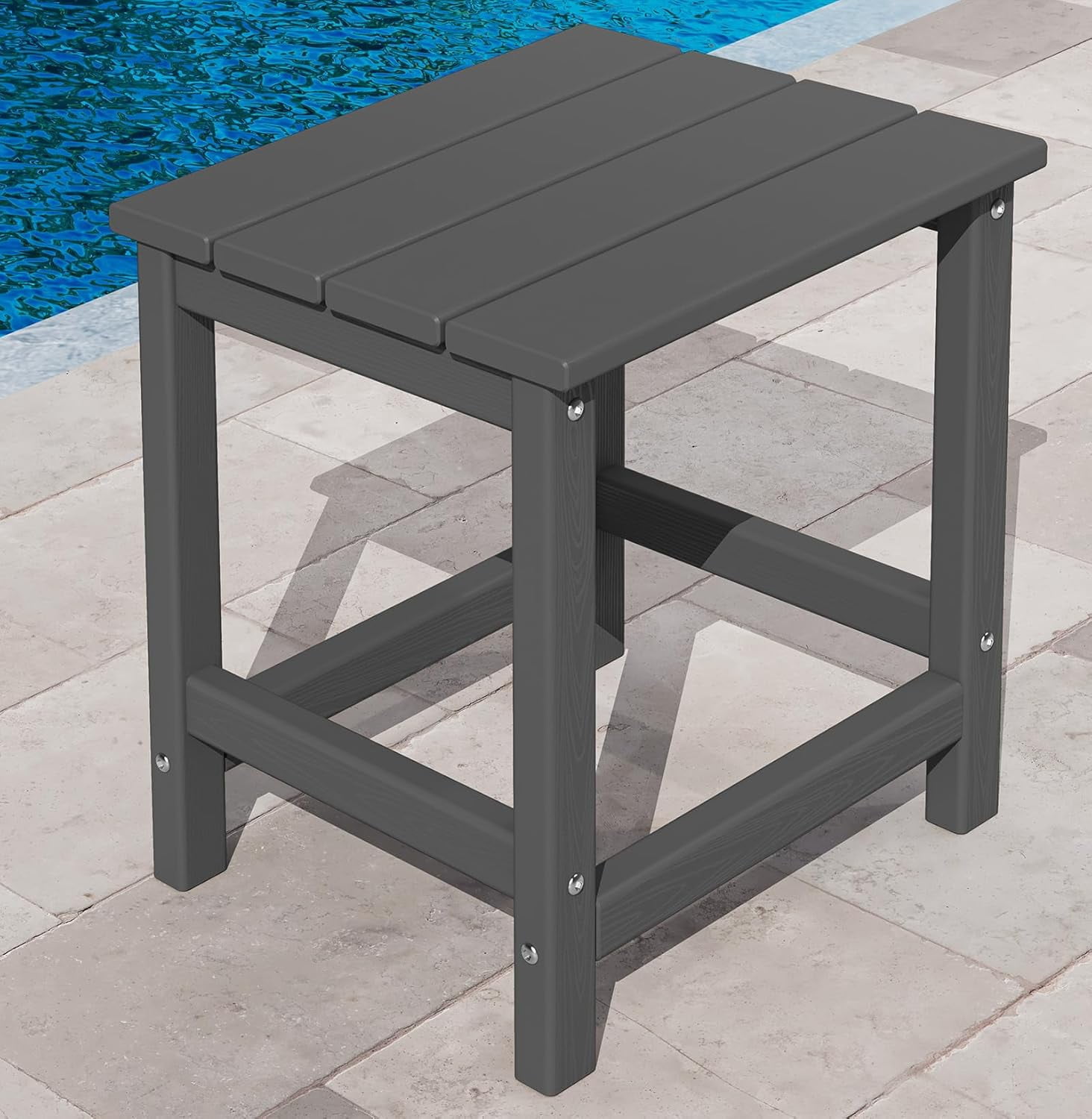 **adirondack outdoor side table, gray - Walmart.com