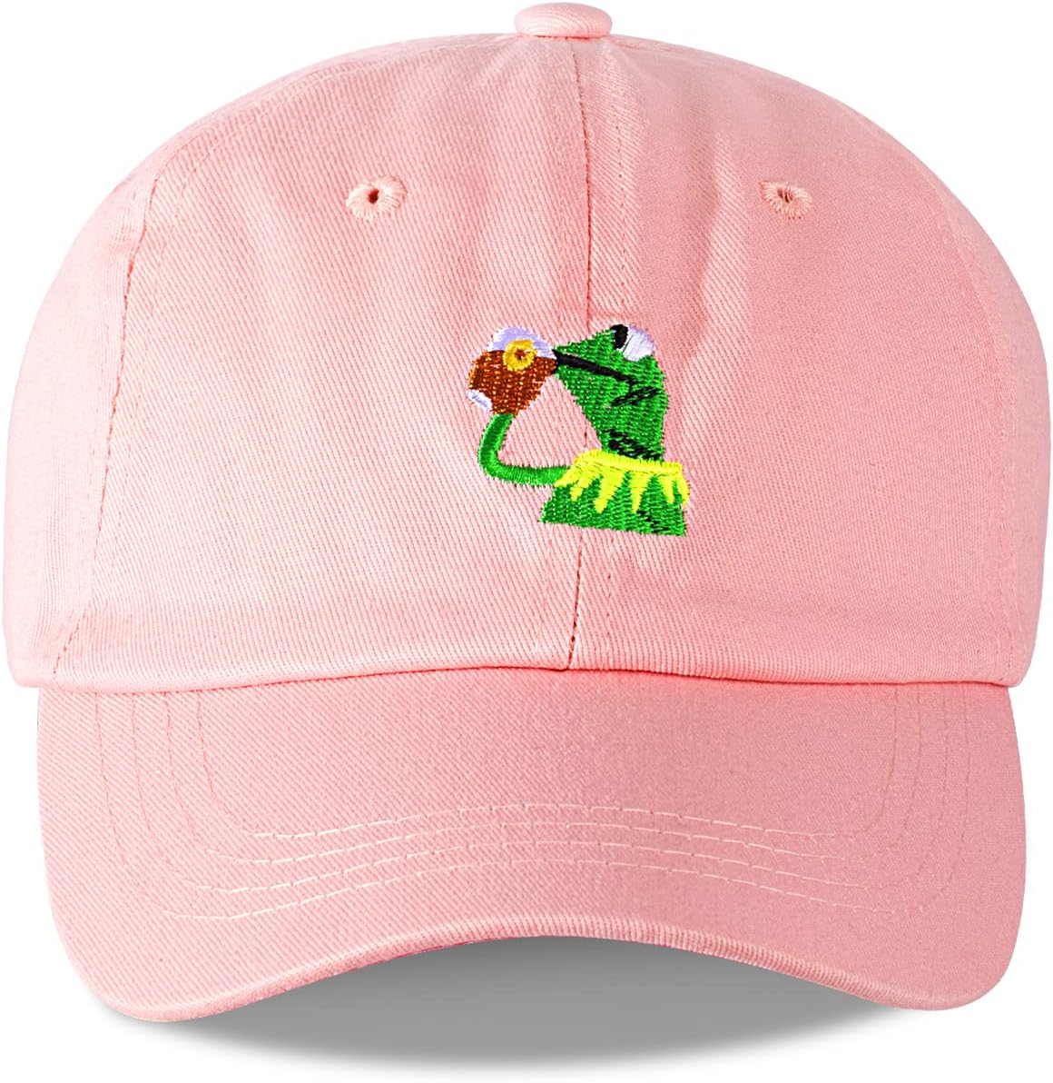 adjustable kermit the frog embroidered baseball cap - unisex classic ...