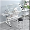 UrbanPro Transitional 60"x37.5" Precision Drafting Table Top in White ...