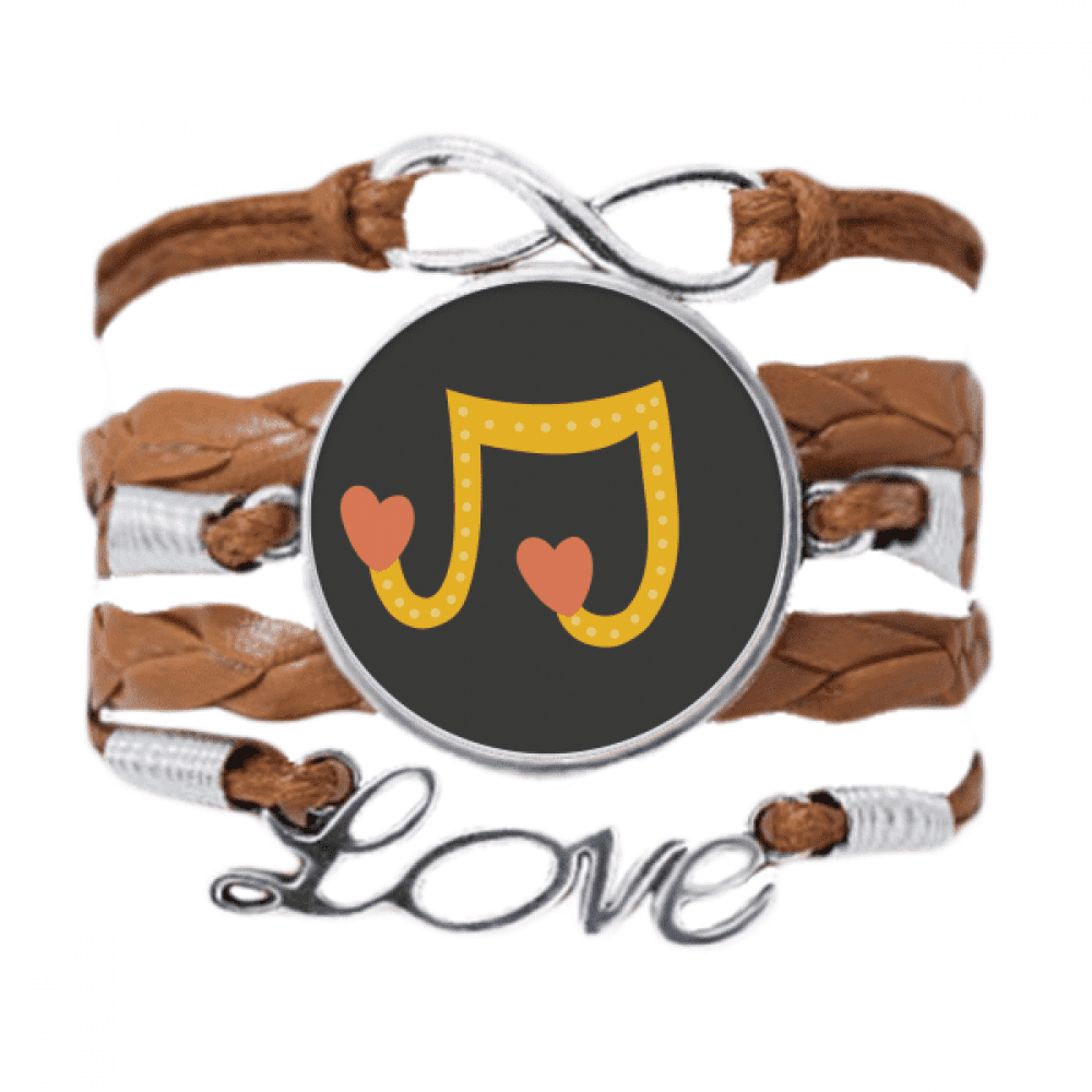 adorable Shaped music notes bracelet love chain ornament wristband ...
