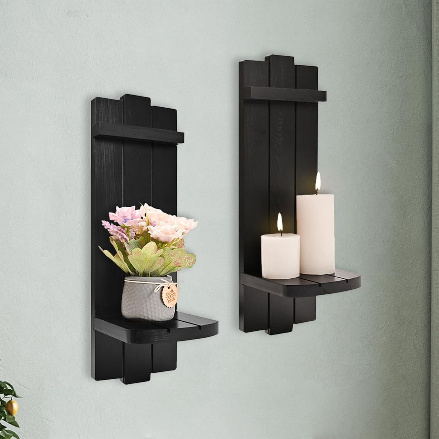 aduiopbnk Sconces Large Candle Holder Rustic Farmhouse Decor Art ...