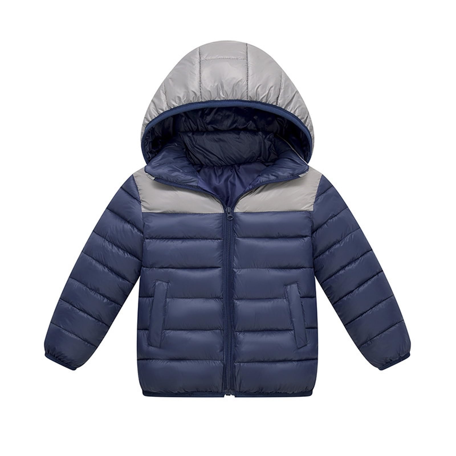 adult Winter Jacket, adults Padded Hooded Coat, Lightweight Warm Puffer ...